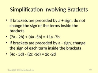 Review of Basic Algebra for an introduction | PPT