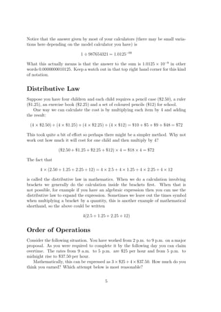 Review of basic maths | PDF