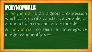 REVIEW of BASIC TERMS in ALGEBRA.pptx | Physics | Science