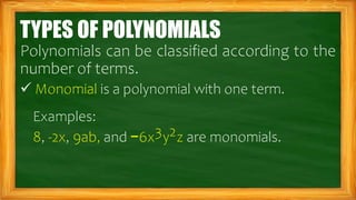 REVIEW of BASIC TERMS in ALGEBRA.pptx | Physics | Science