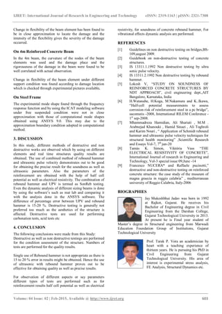 Review of behavioral study of structural elements through different ...