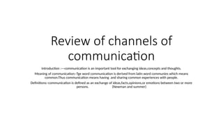 Review of channels of communication.pptx