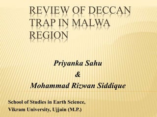 Review of deccan trap in Malwa region | PPTX