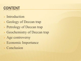 Review of deccan trap in Malwa region | PPTX