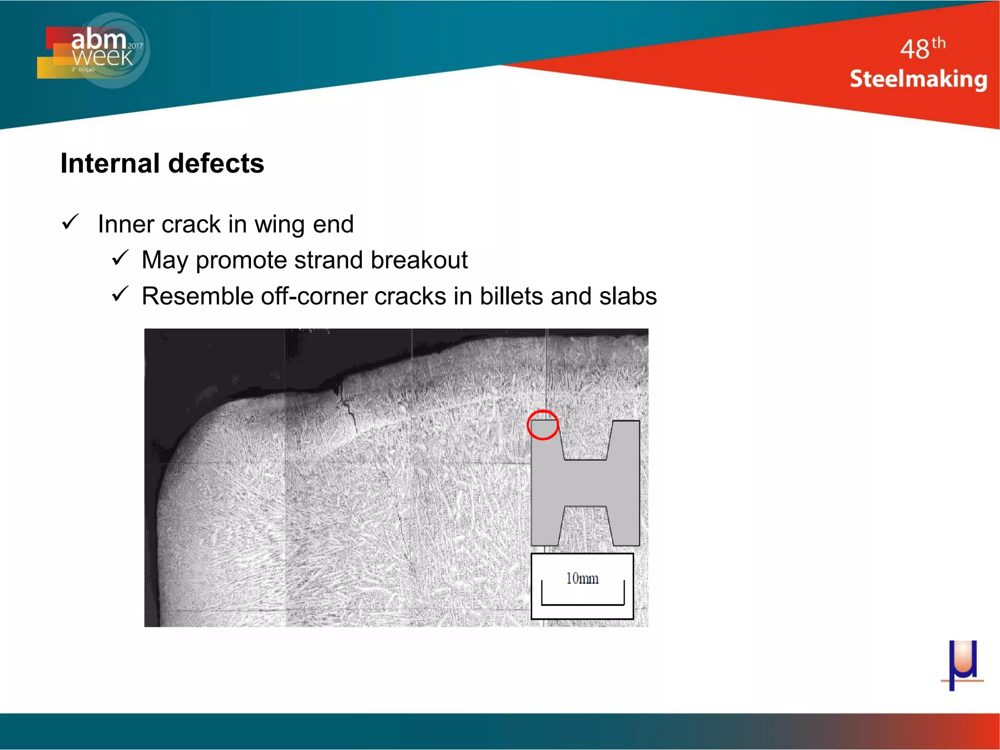 Review of defects in beam blank casting and the measures proposed for ...