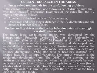 Review of fuzzy microscopic traffic flow models | PPT