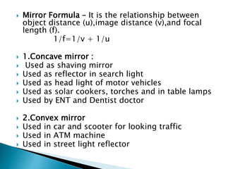 Review of geometric optics | PPTX