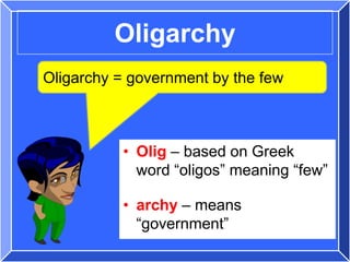 Review of government types root words, prefixes and suffixes 2011-12 | PPTX