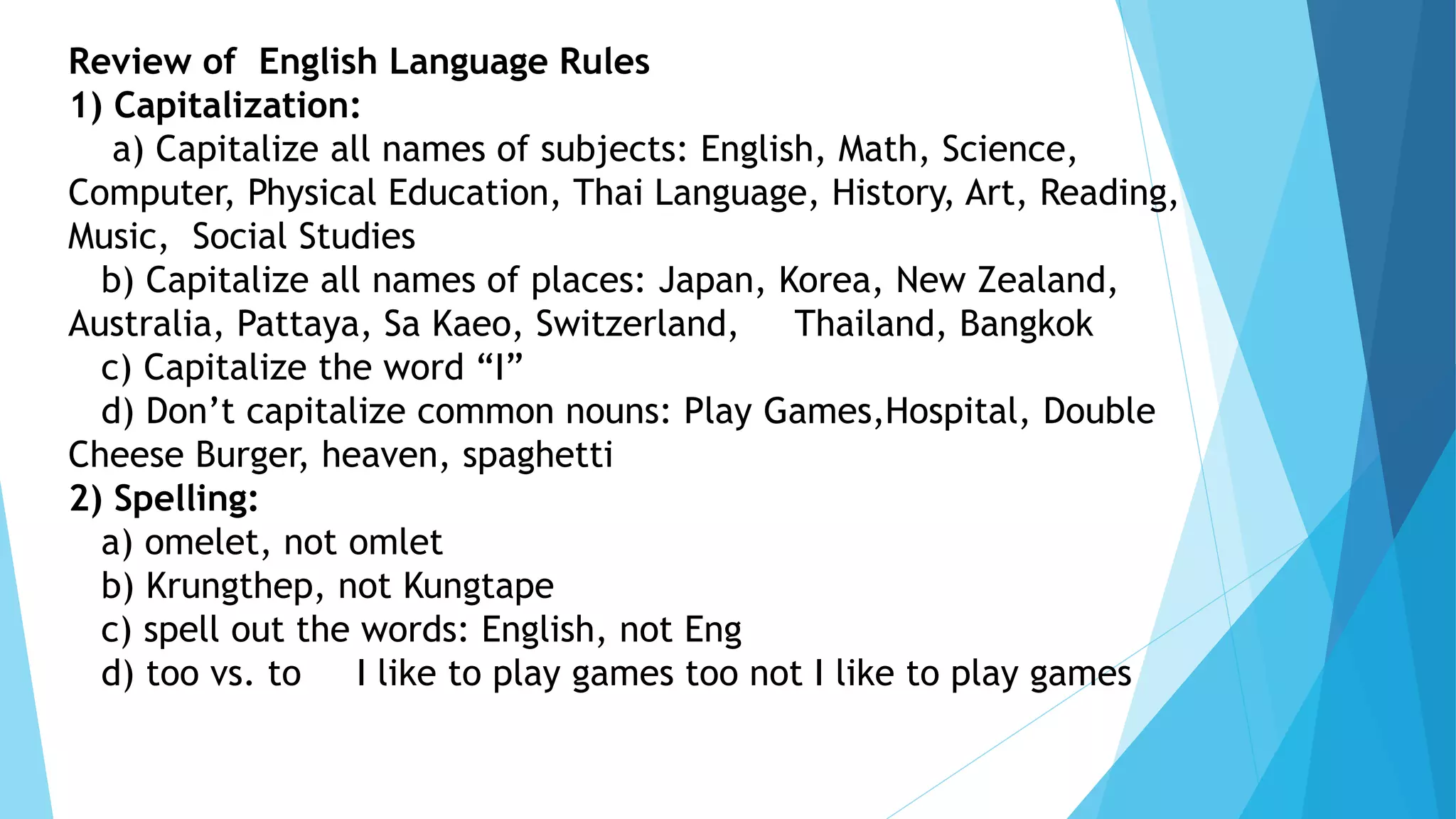 Review of grammar | PPTX