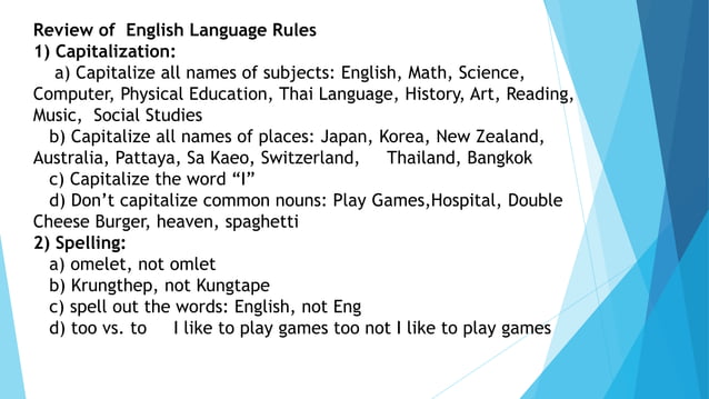 Review of grammar | PPTX