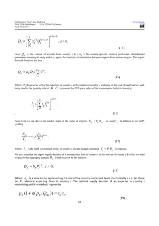 Review of gravity model derivations | PDF | Commodities | Economy