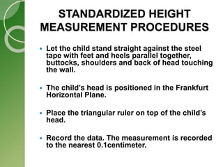 Review of height & weight techniques | PPTX
