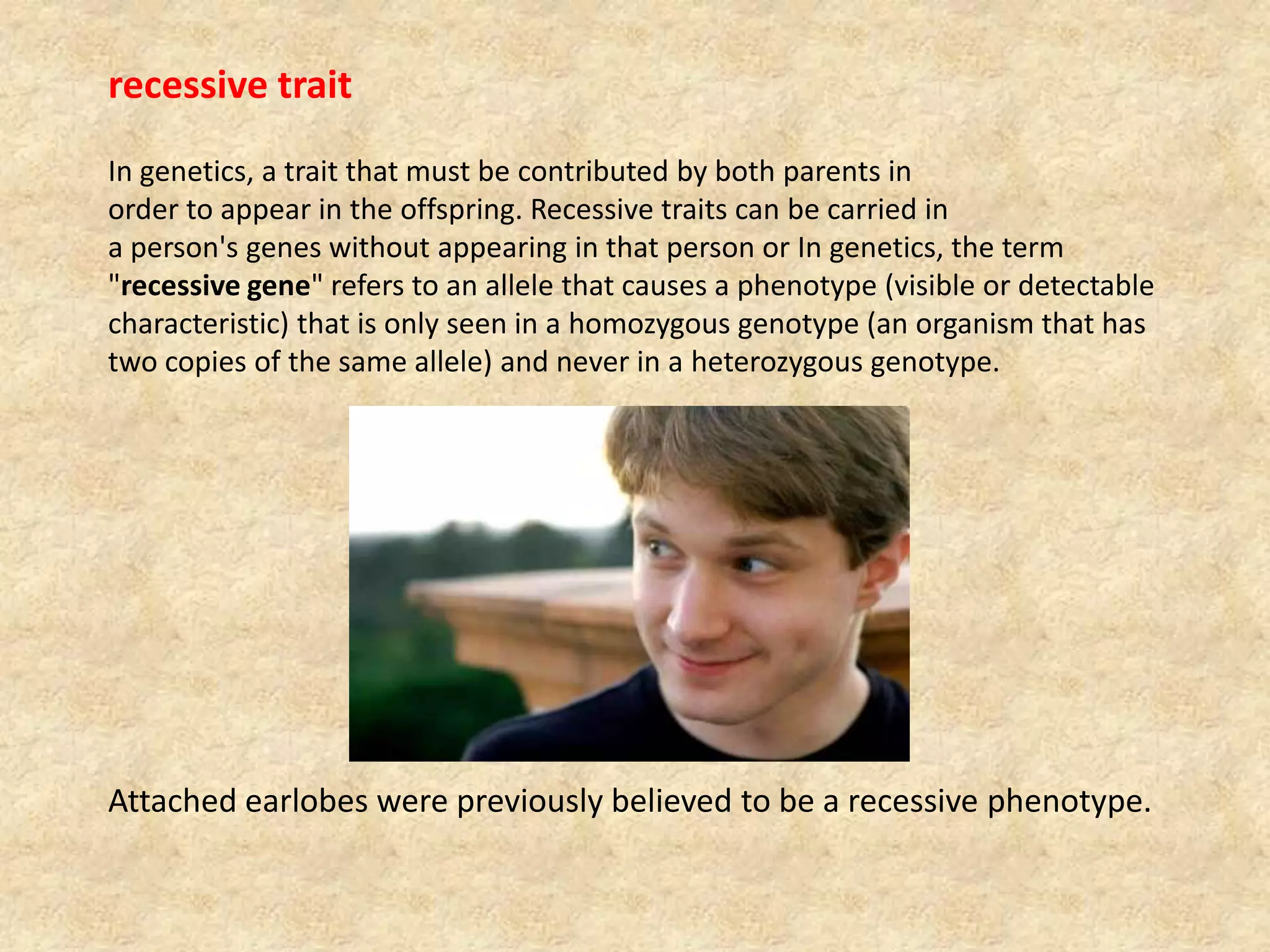 Review of human traits | PPT