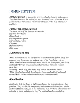 Review of immune system | PDF