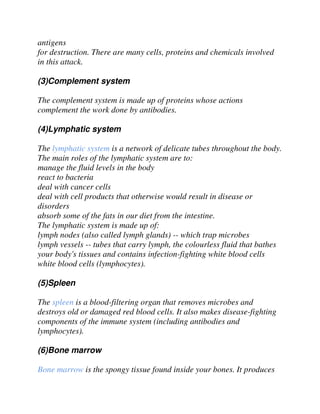 Review of immune system | PDF