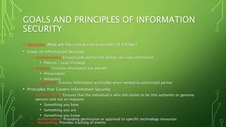 Review of Information Security Concepts | PPT