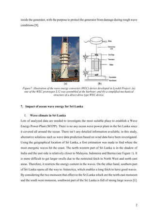 Review of journal articles of wave energy converters and their impact ...