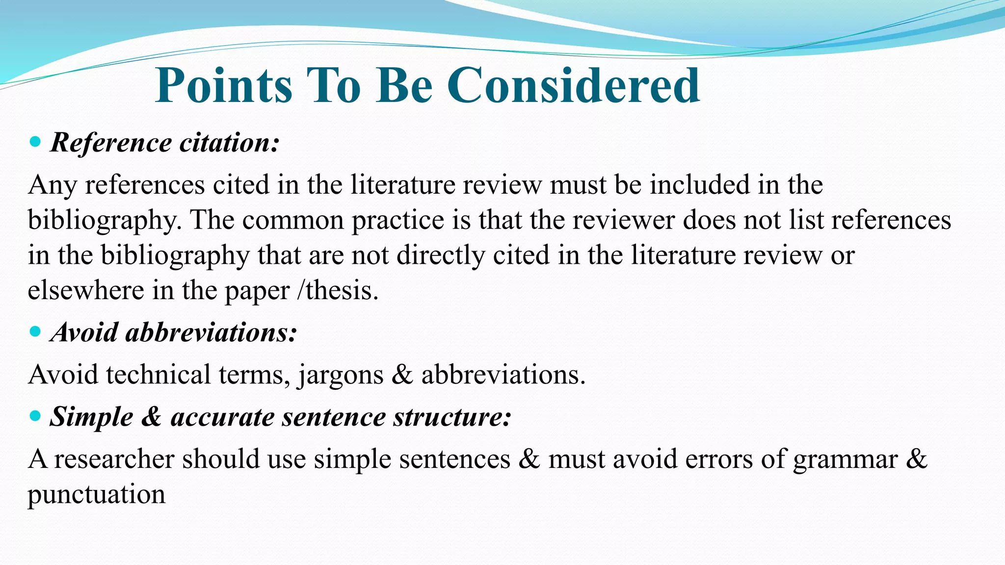 Review of Literature | PPTX