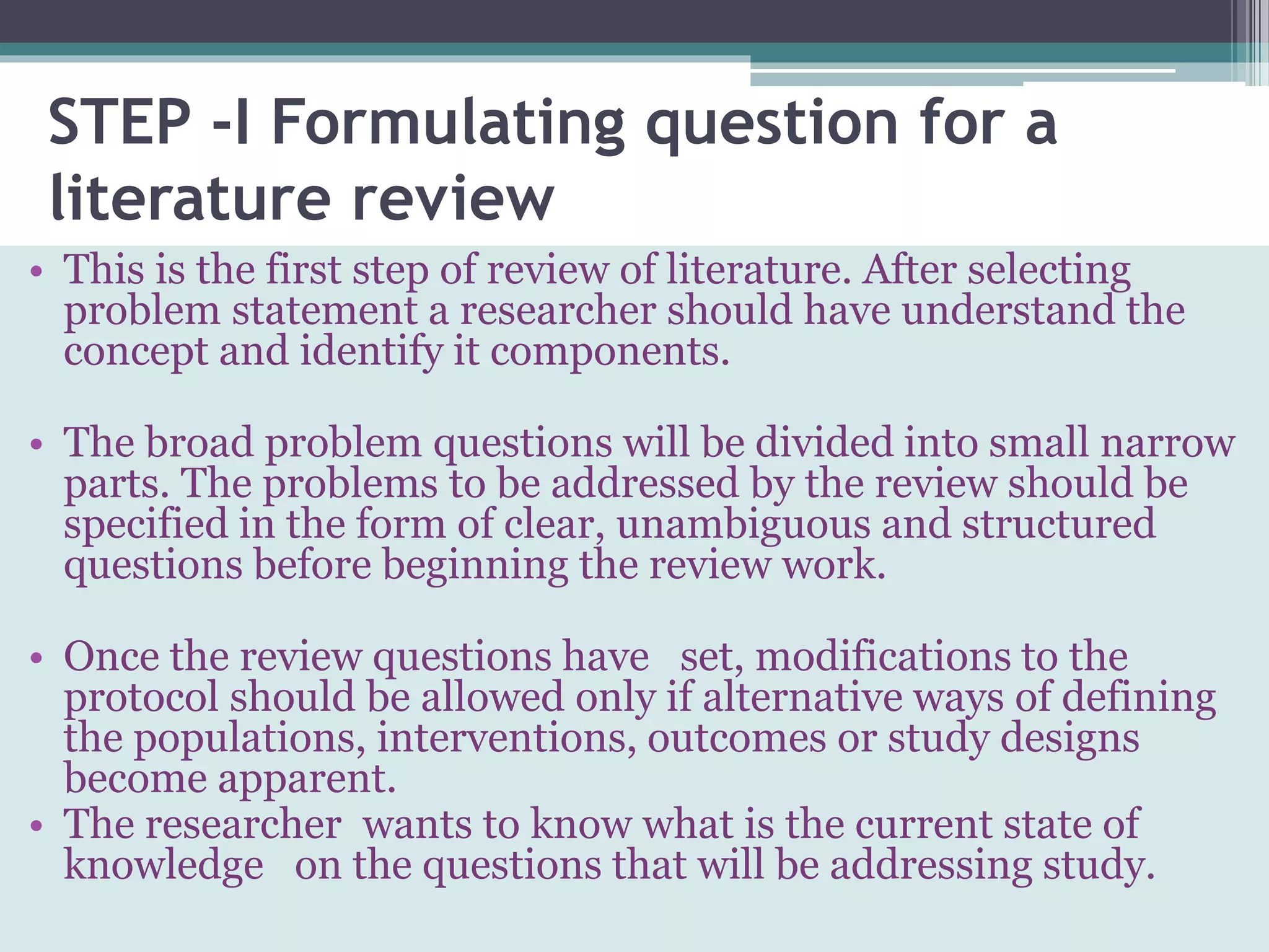 Review of literature | PPTX