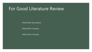 Review of literature | PPTX