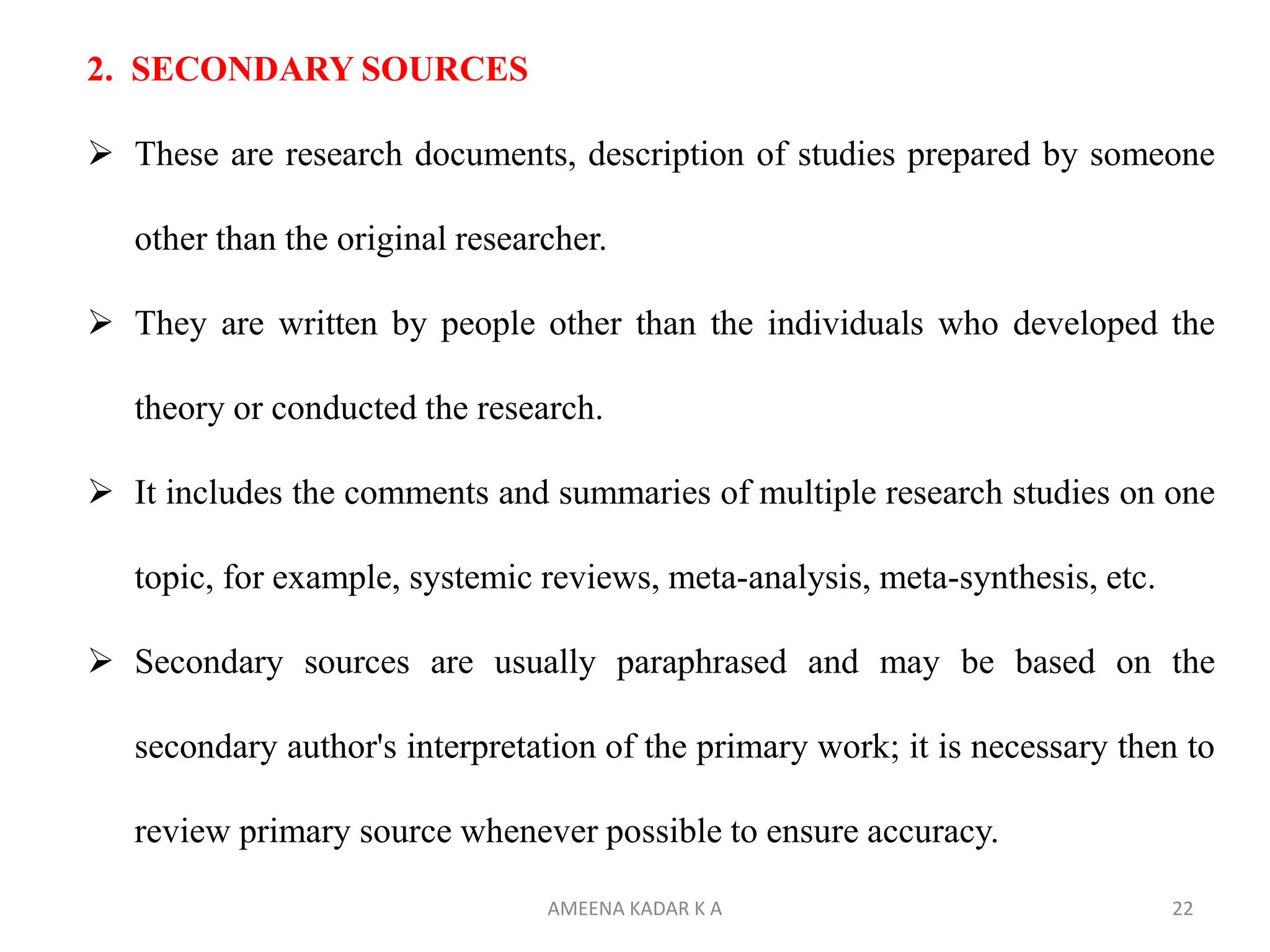 REVIEW OF LITERATURE AND SOURCES OF INFORMATION | PPTX