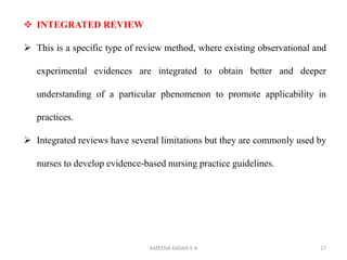 REVIEW OF LITERATURE AND SOURCES OF INFORMATION | PPTX