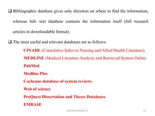 REVIEW OF LITERATURE AND SOURCES OF INFORMATION | PPTX