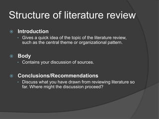Review of literature | PPTX