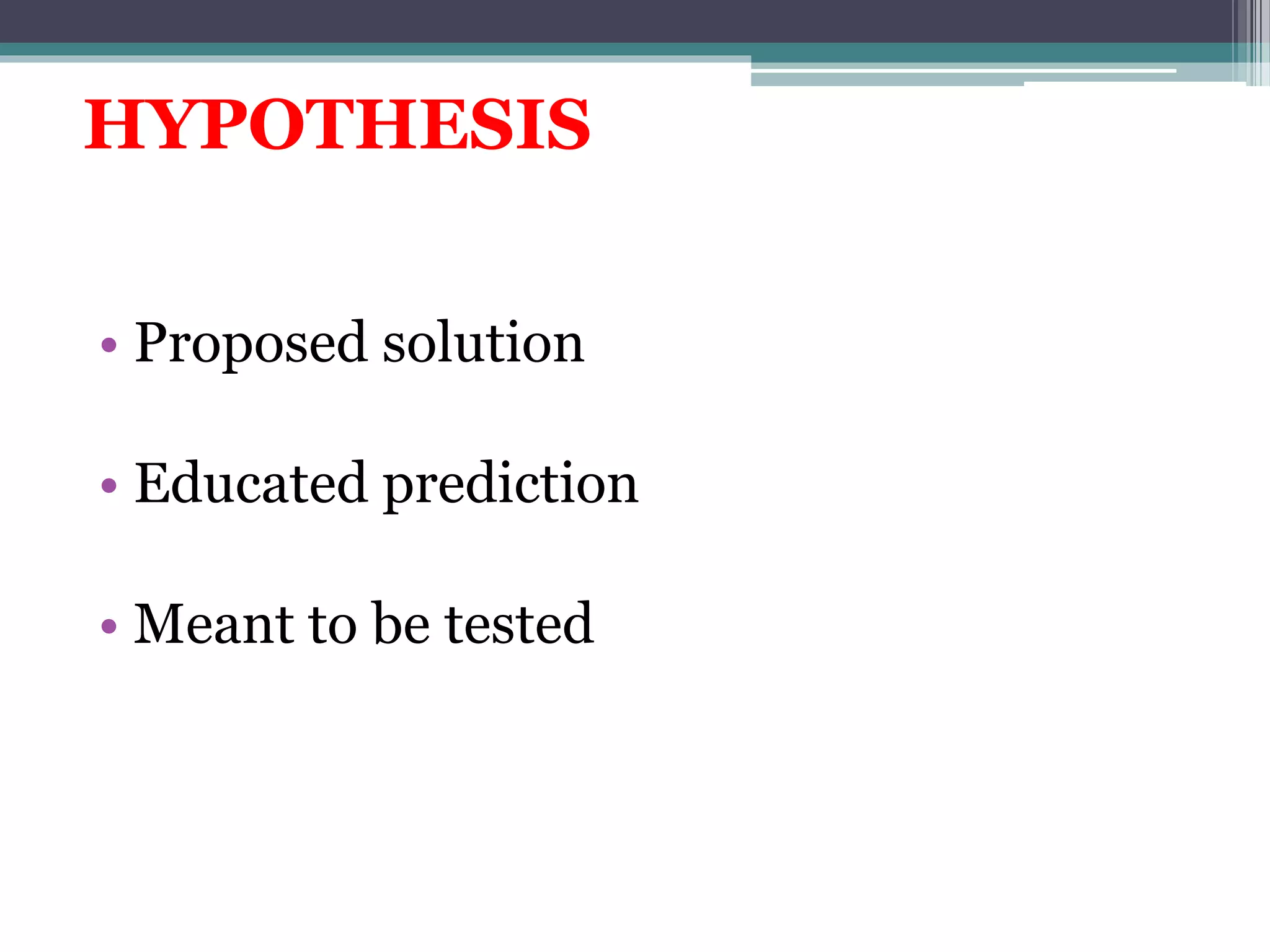 Review of Literature, Hypothesis and Conceptual framework | PPTX