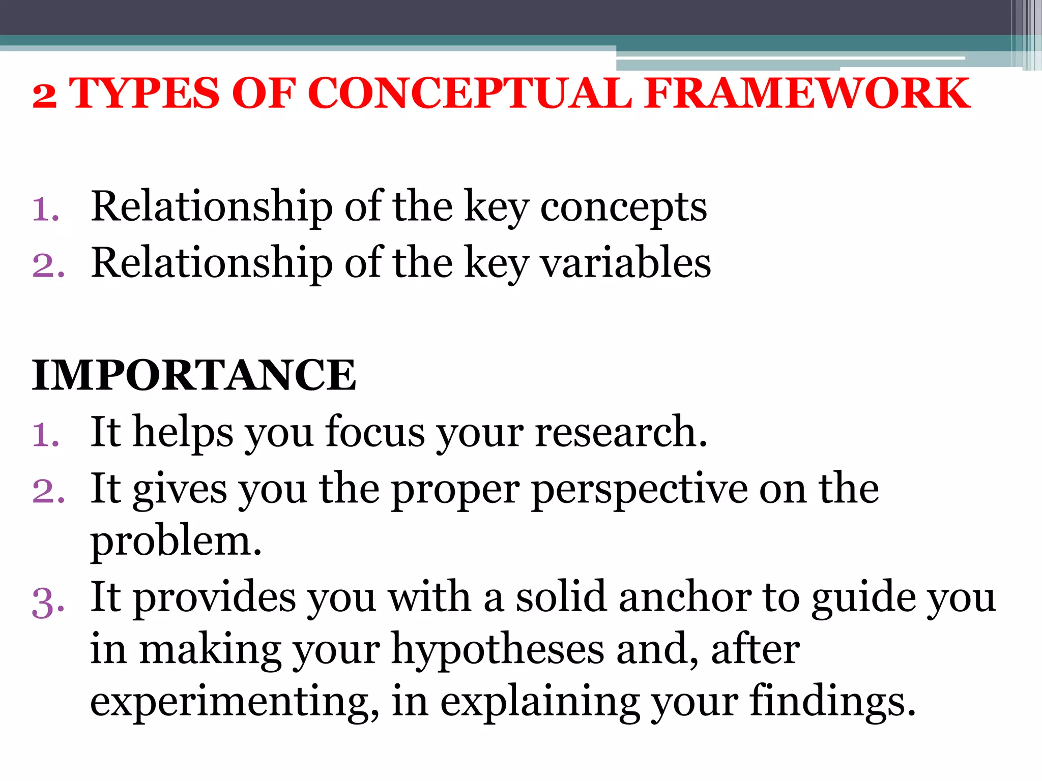 Review of Literature, Hypothesis and Conceptual framework | PPTX