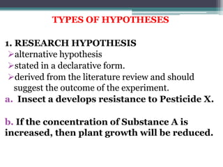 Review of Literature, Hypothesis and Conceptual framework | PPTX