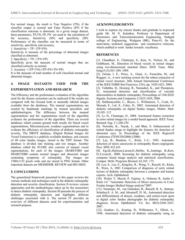 Review Of Methods For Diabetic Retinopathy Detection And Severity