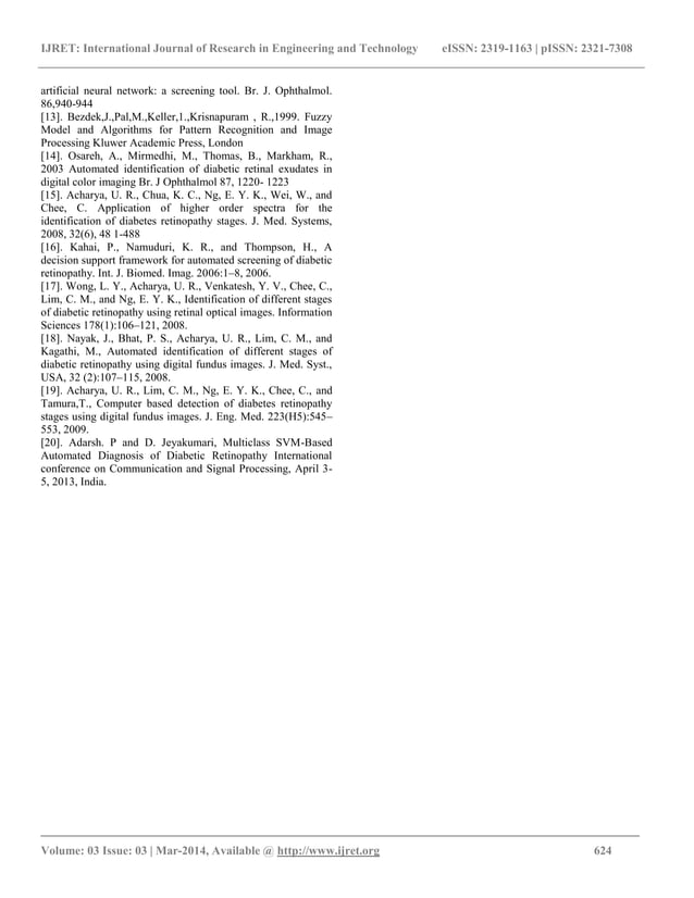 Review of methods for diabetic retinopathy detection and severity ...