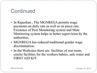 Review of mnrega in india | PPTX
