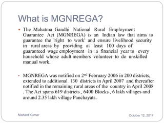 Review of mnrega in india | PPT