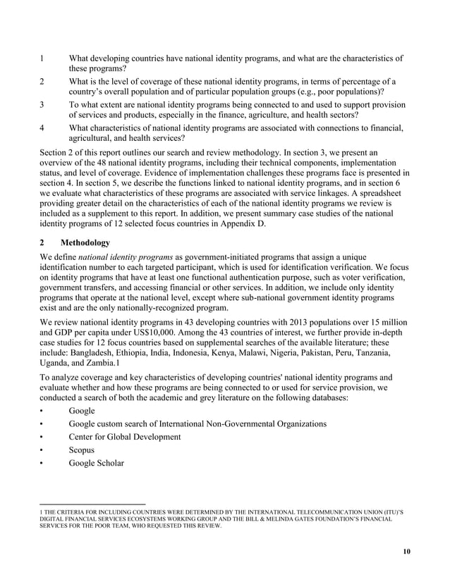 Review of national identity programs | PDF