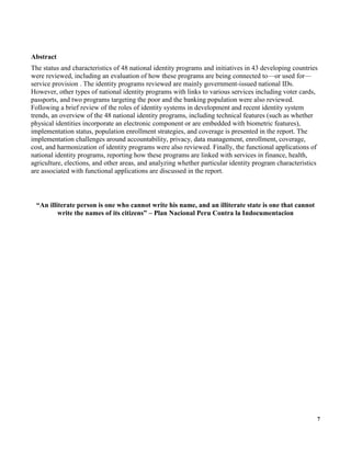Review of national identity programs | PDF