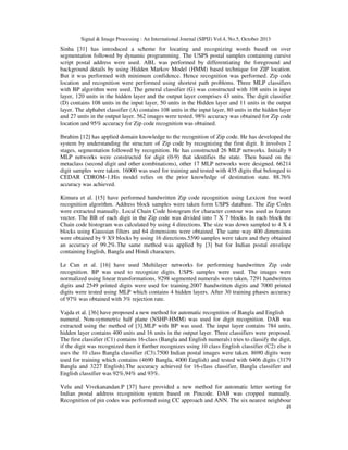 Review of ocr techniques used in automatic mail sorting of postal ...