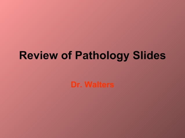 Review of pathology slides | PPT