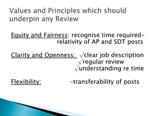 Review of post of responsibility structure general | PPT