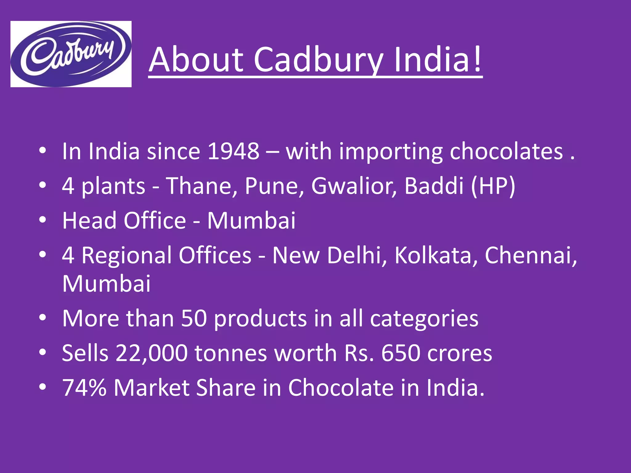 Product Mix of Cadbury | PPTX