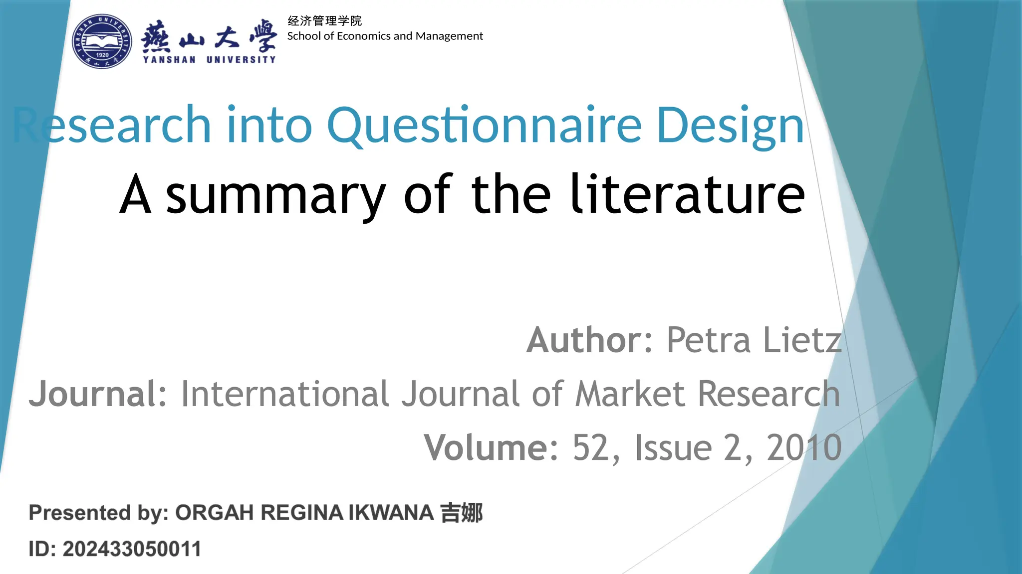 REVIEW OF Questionnaire Design by ORGAH REGINA IKWANA.pptx