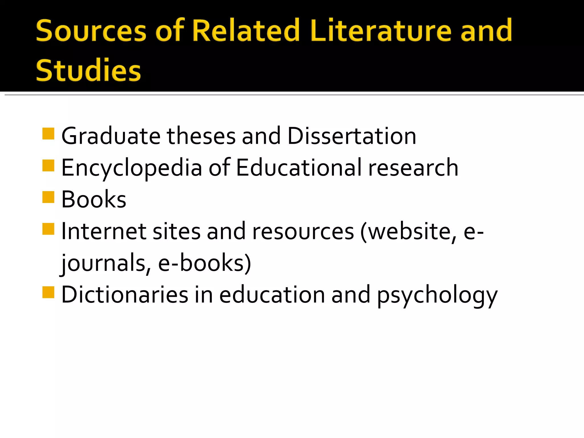 Review of related literature | PPT