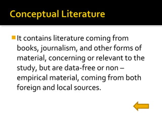 Review of related literature | PPT
