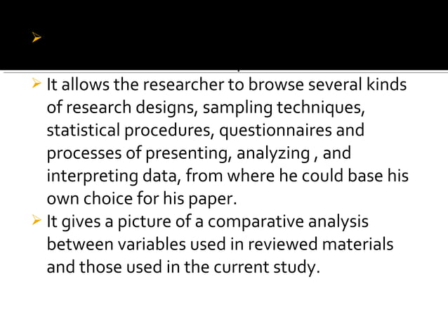 Review of related literature | PPT