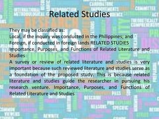 Review of related literature | PPTX