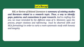 Review OF RELATED LITERATURE lesson.pptx