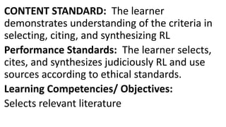 Review of related literature | PPTX