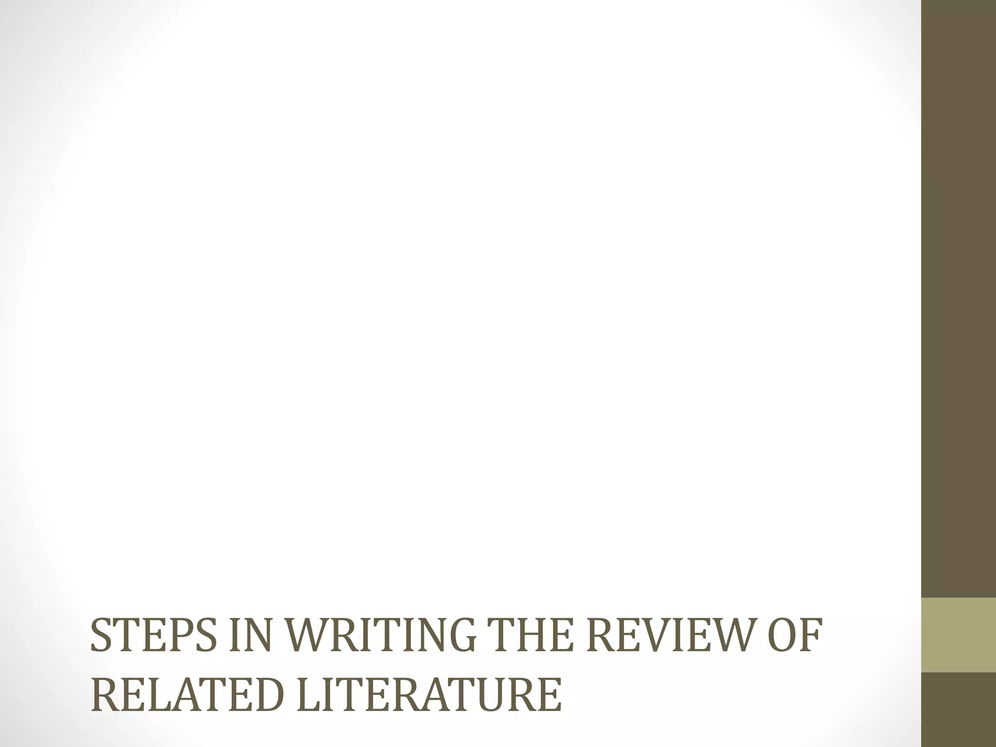 Review of related literature presentation | PPTX