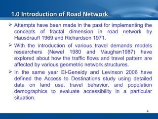 Review of road network | PPT